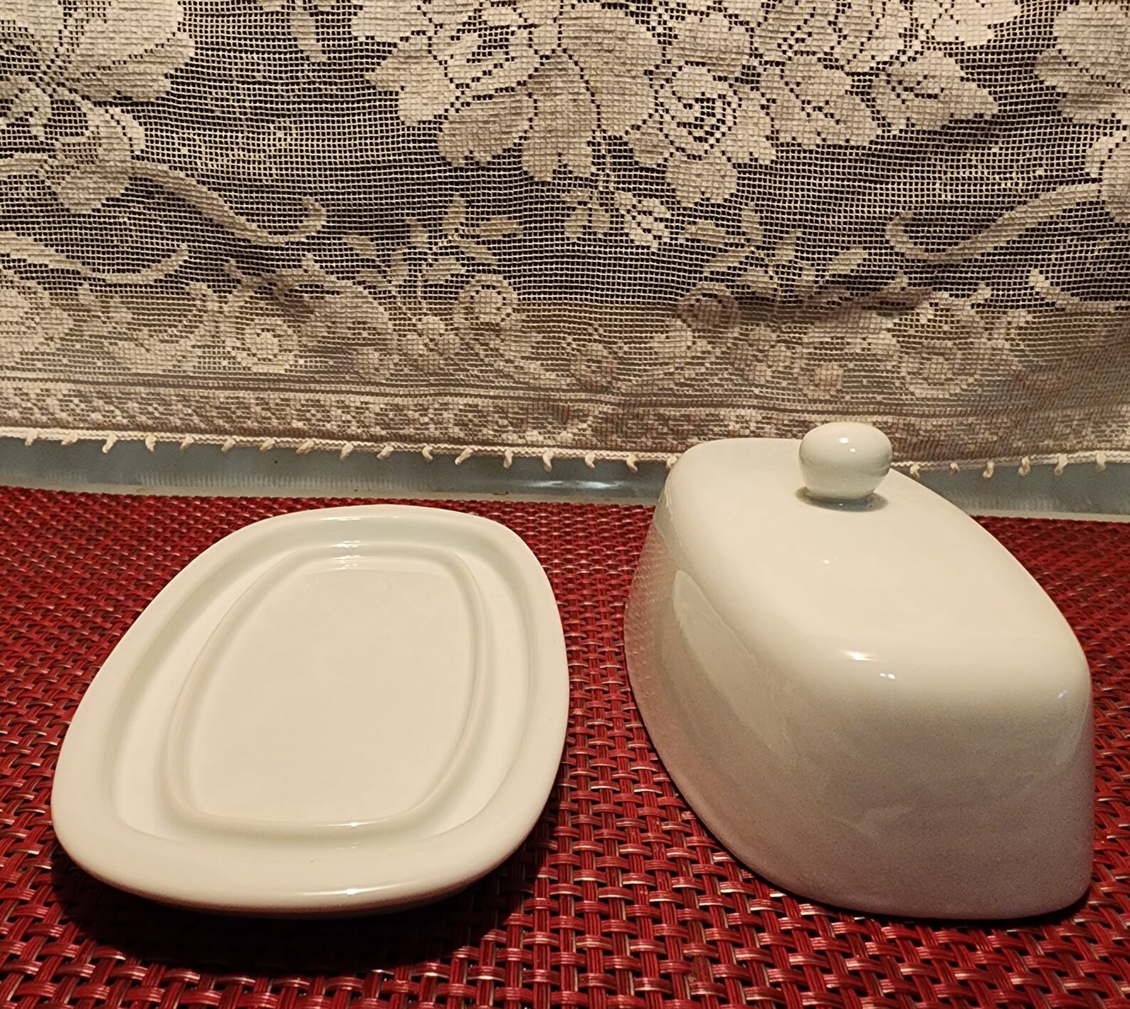 Porcelain Classic White Butter Dish Simple Dining Butter - Etsy