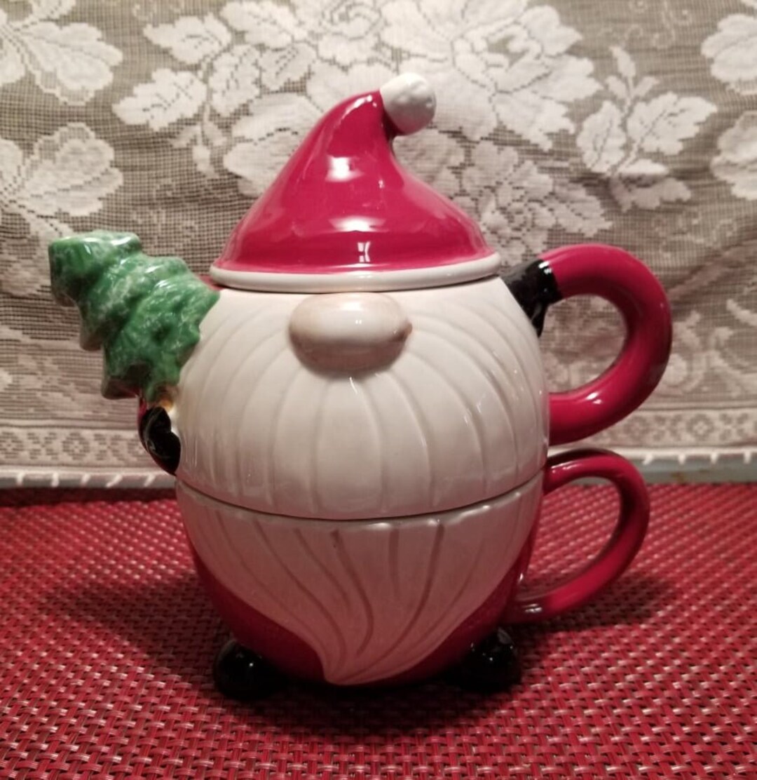 Holiday Santa Gnome Tea for One Teapot - Etsy
