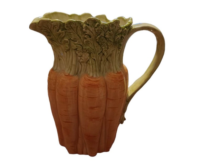 Fitz and Floyd Carrot Shaped Pitcher - Etsy
