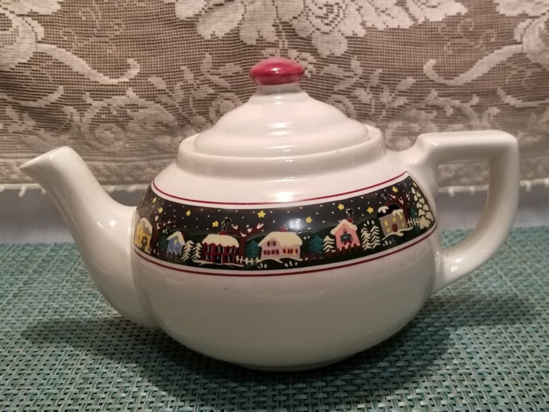 Vintage Holiday Harbor Teapot by Oneida USA Chinaware - Etsy