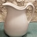 Vintage White Ceramic Pitcher - Etsy