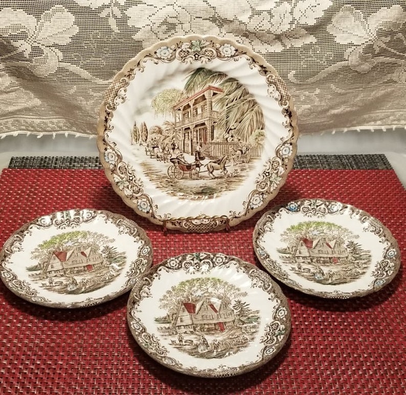 Johnson Brothers Heritage Hall Colonial Overhang Ironstone - Etsy