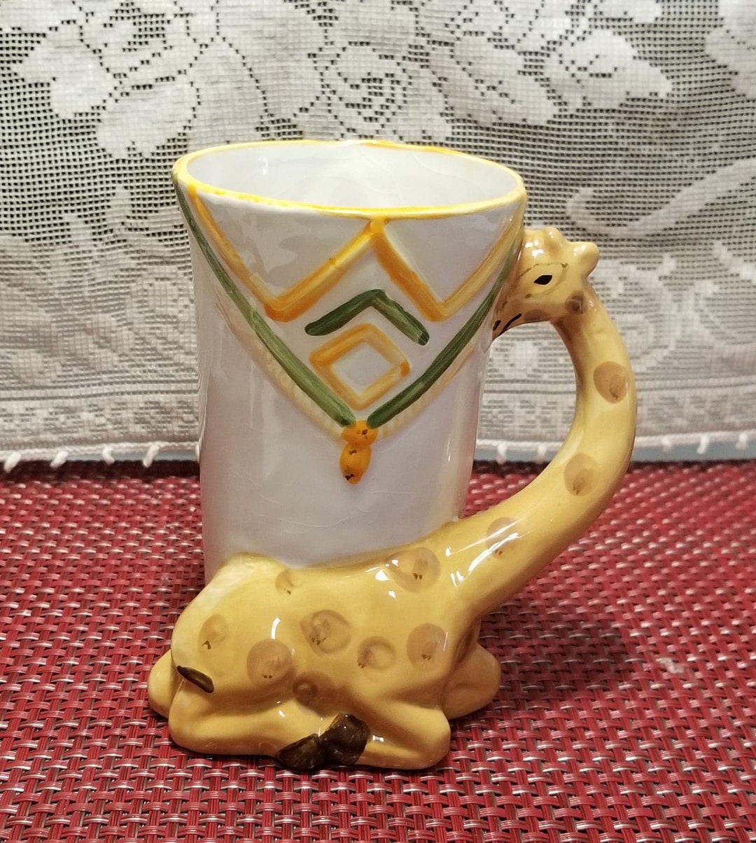 Hand-painted Ceramic Giraffe Mug Made Exclusively for Pier 1 - Etsy