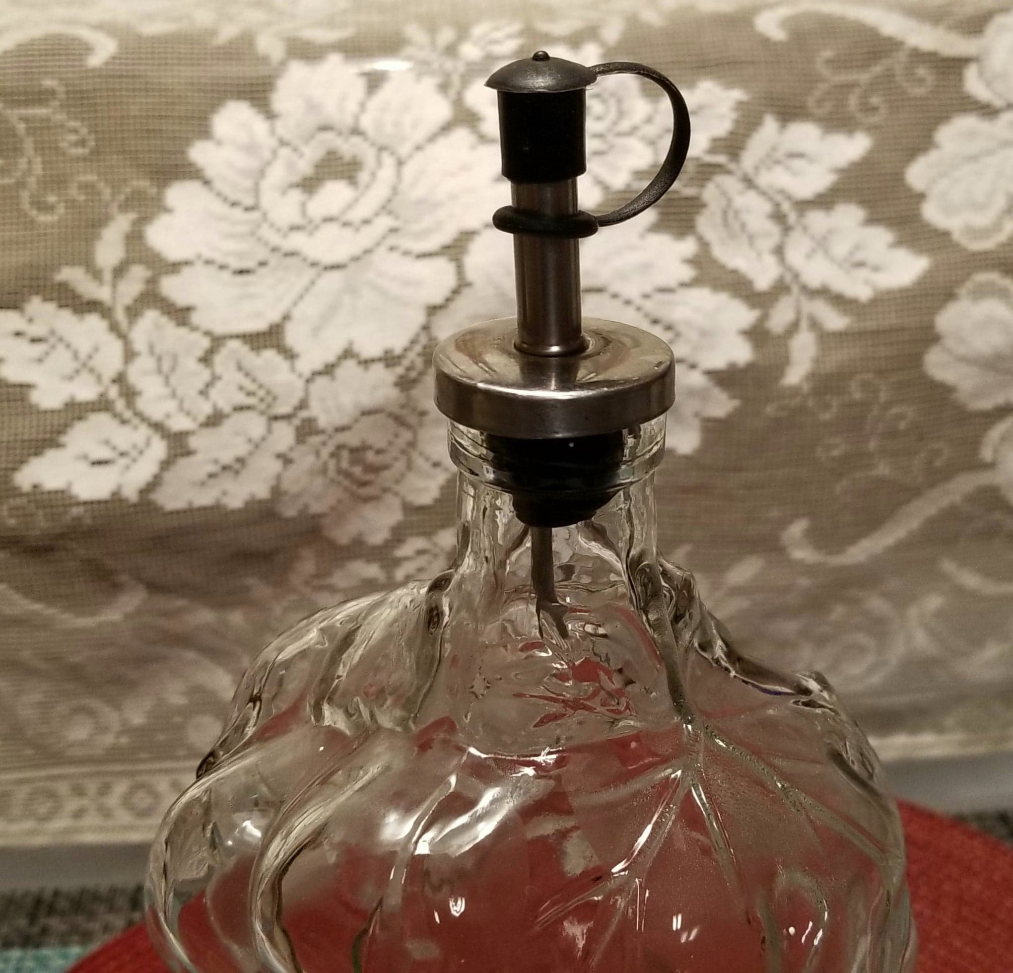Glass Grape Cluster Embossed Cruet With Drizzle Spout - Etsy UK