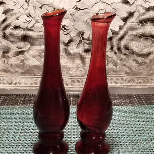 Red Bud Vase - Etsy