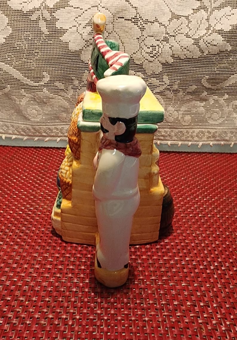 Vintage Cardinal Inc Ceramic Teapot italian Chef Fresh Pasta - Etsy