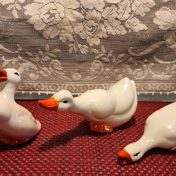 Ceramic Duck Figurines - Etsy
