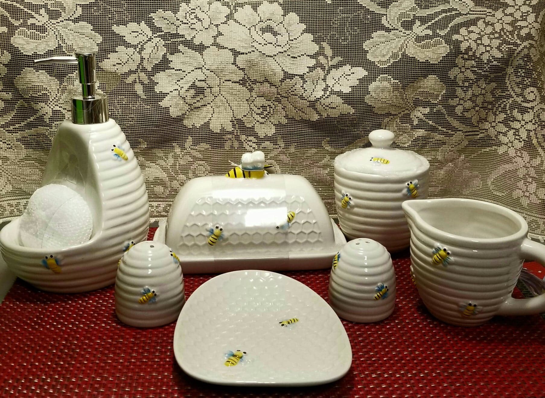 Bumble Bee Collection of Kitchen Items Butter Dish Creamer | Etsy