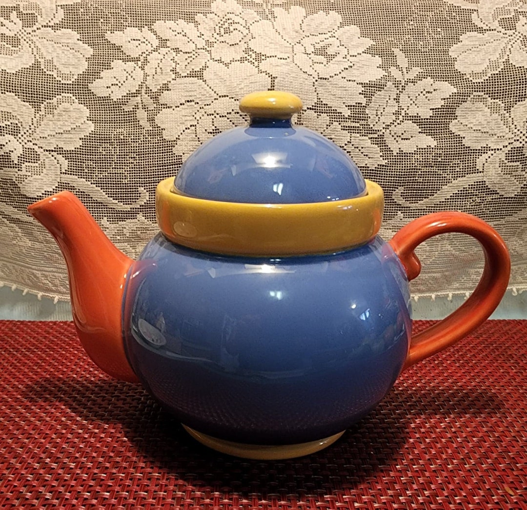 Colorful Multi-colored Teapot / Collectible by Certified International ...
