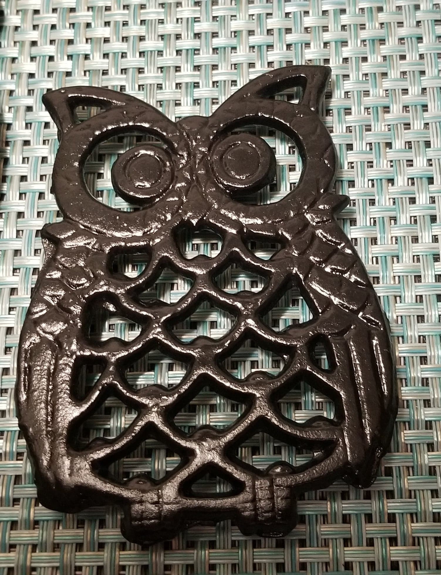 Vintage Cast Iron Owl Shaped Trivets Set of Four | Etsy