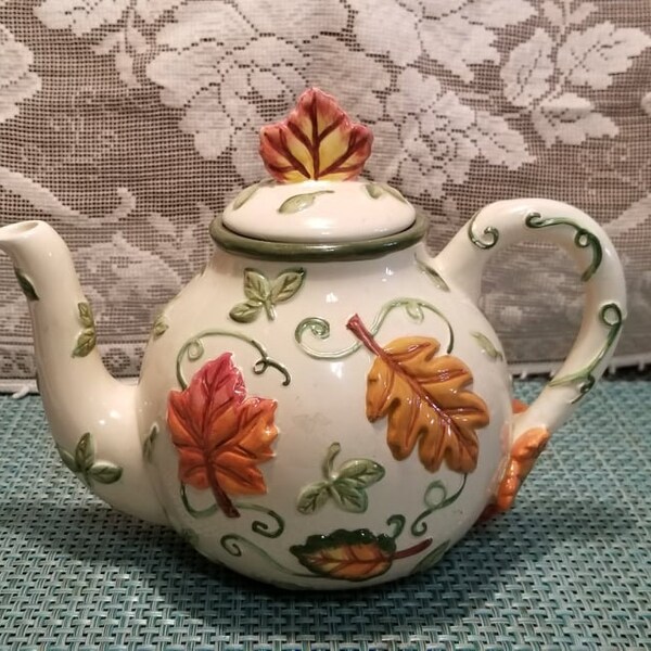 Embossed Teapot - Etsy