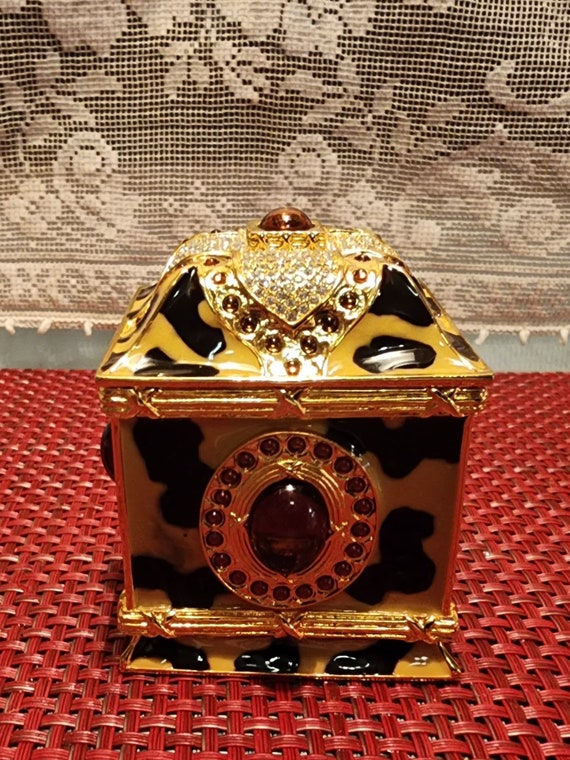 Wendy Reed 14k Trinket box adorned with Swarovski cry… - Gem