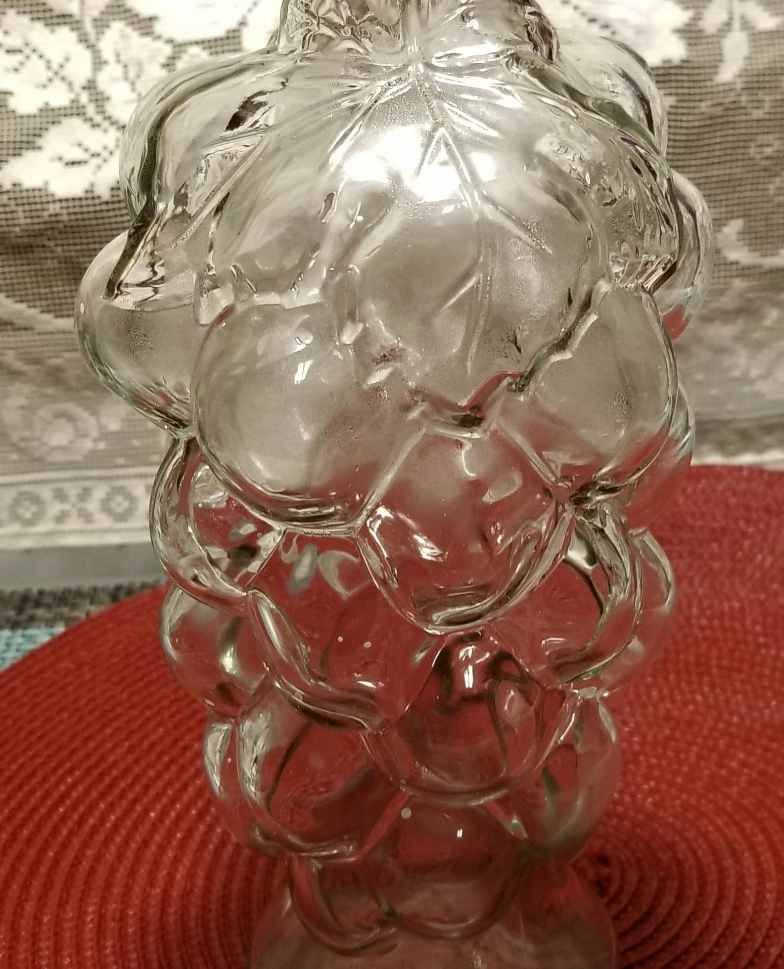 Glass Grape Cluster Embossed Cruet With Drizzle Spout - Etsy UK