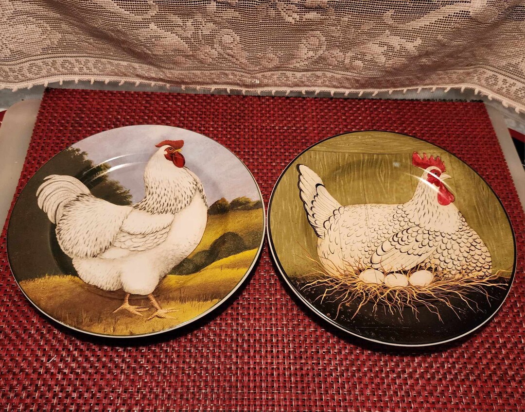 Hen Plates - Sakura and David Carter Brown - Etsy