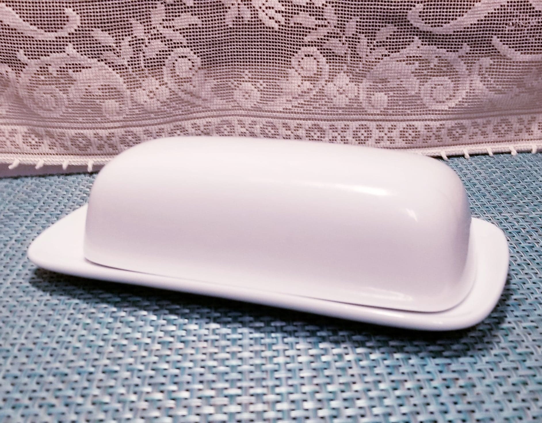 Classic White Porcelain Butter Dish / Rectangular Shape / HOME - Etsy