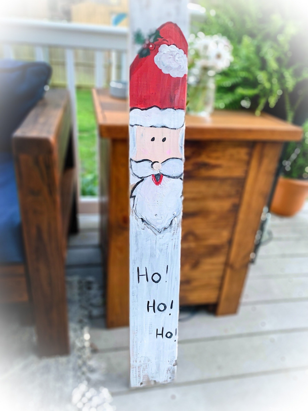 Christmas Wall Decor | Santa Sign | Christmas Door Sign| Hand Painted ...