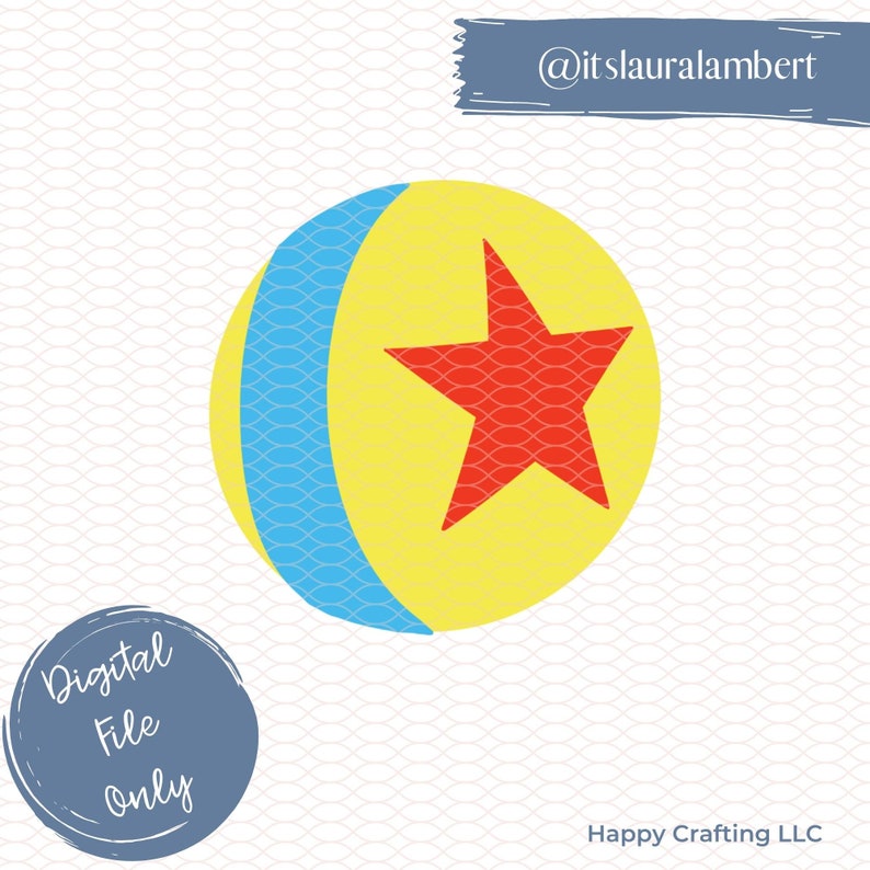 Pixar Ball SVG Cutting File Digital File Silhouette Cricut - Etsy Australia
