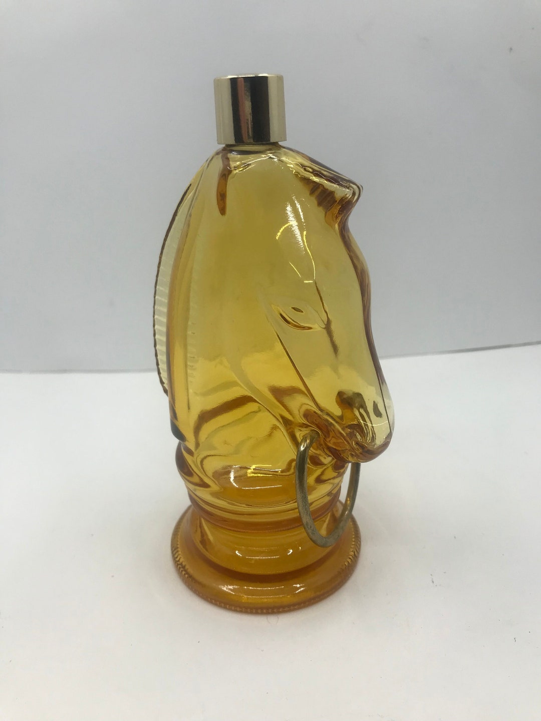 Vintage Avon Amber Glass Horse Cologne Bottle - Etsy