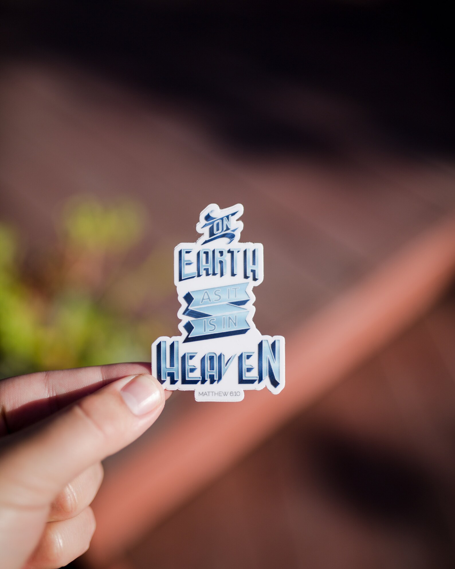On Earth as It is in Heaven Sticker Heaven Sticker Matthew - Etsy