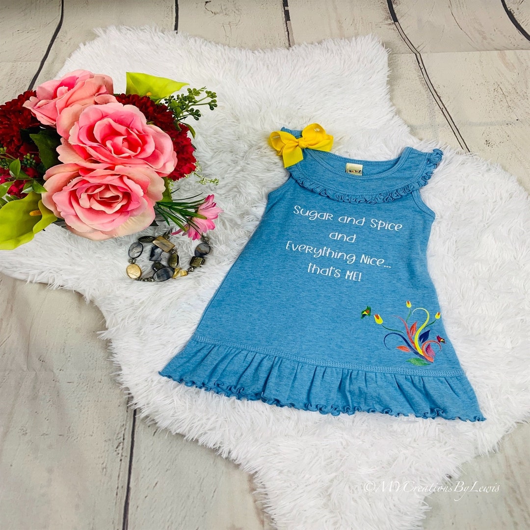 Girls Summer Dress|light Blue Summer Dress|sugar and Spice Dress ...
