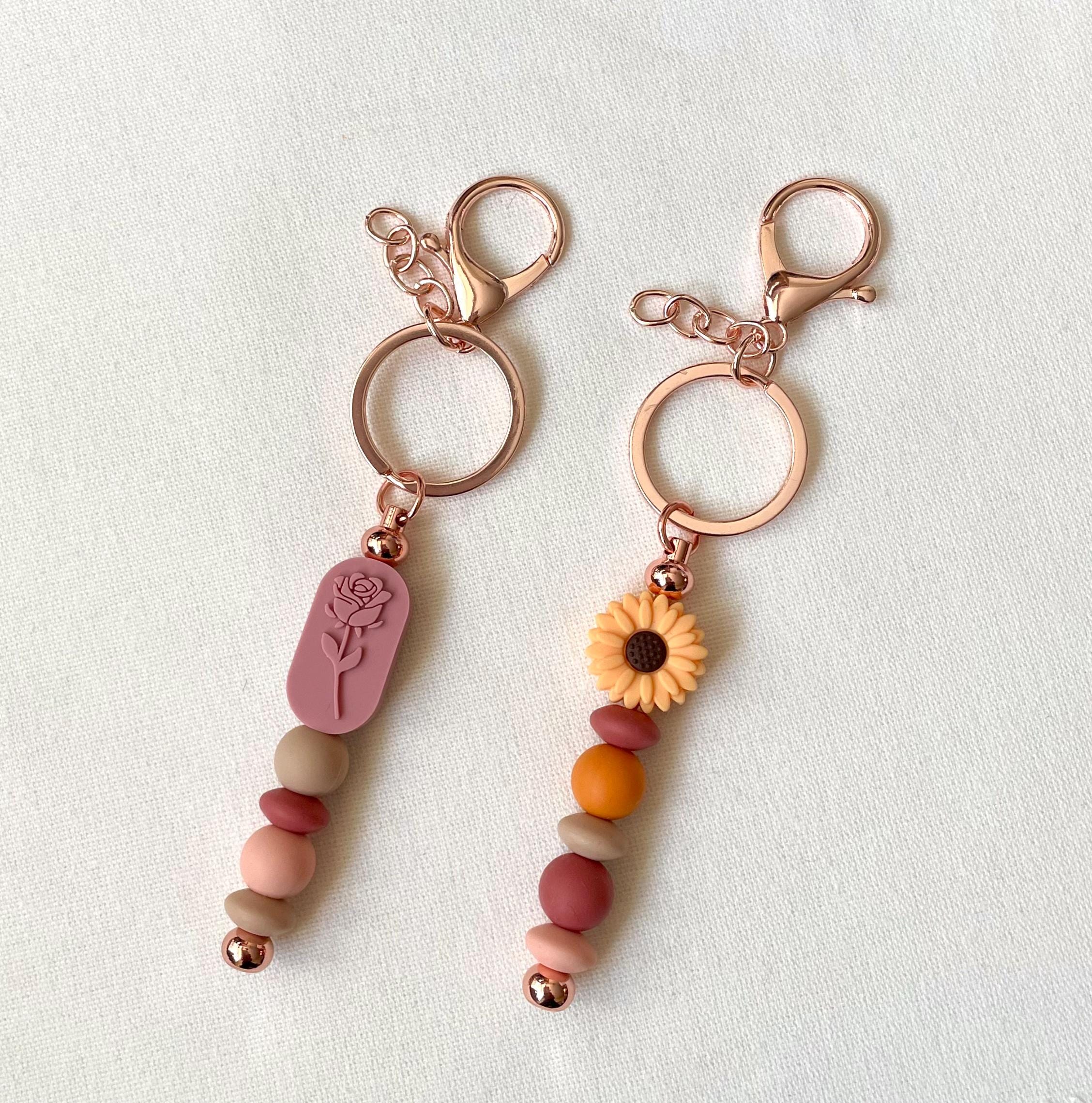 MAMA Silicone Beaded Keychain, Bag Tag, Purse Clip, Keychain Charm, MUM ...