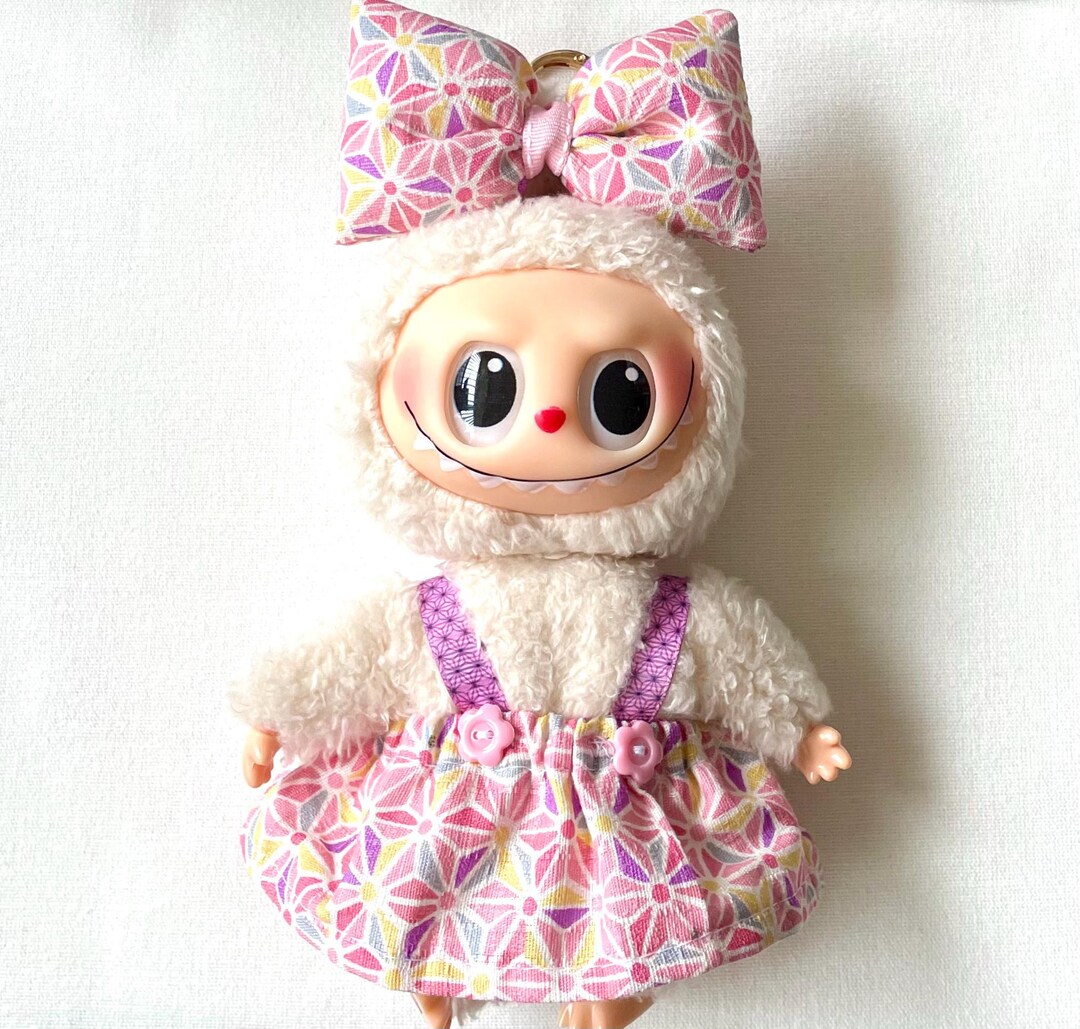 Japanese Style Labubu Dress, Cute Skirts With Hair Bow, Labubu Monsters ...