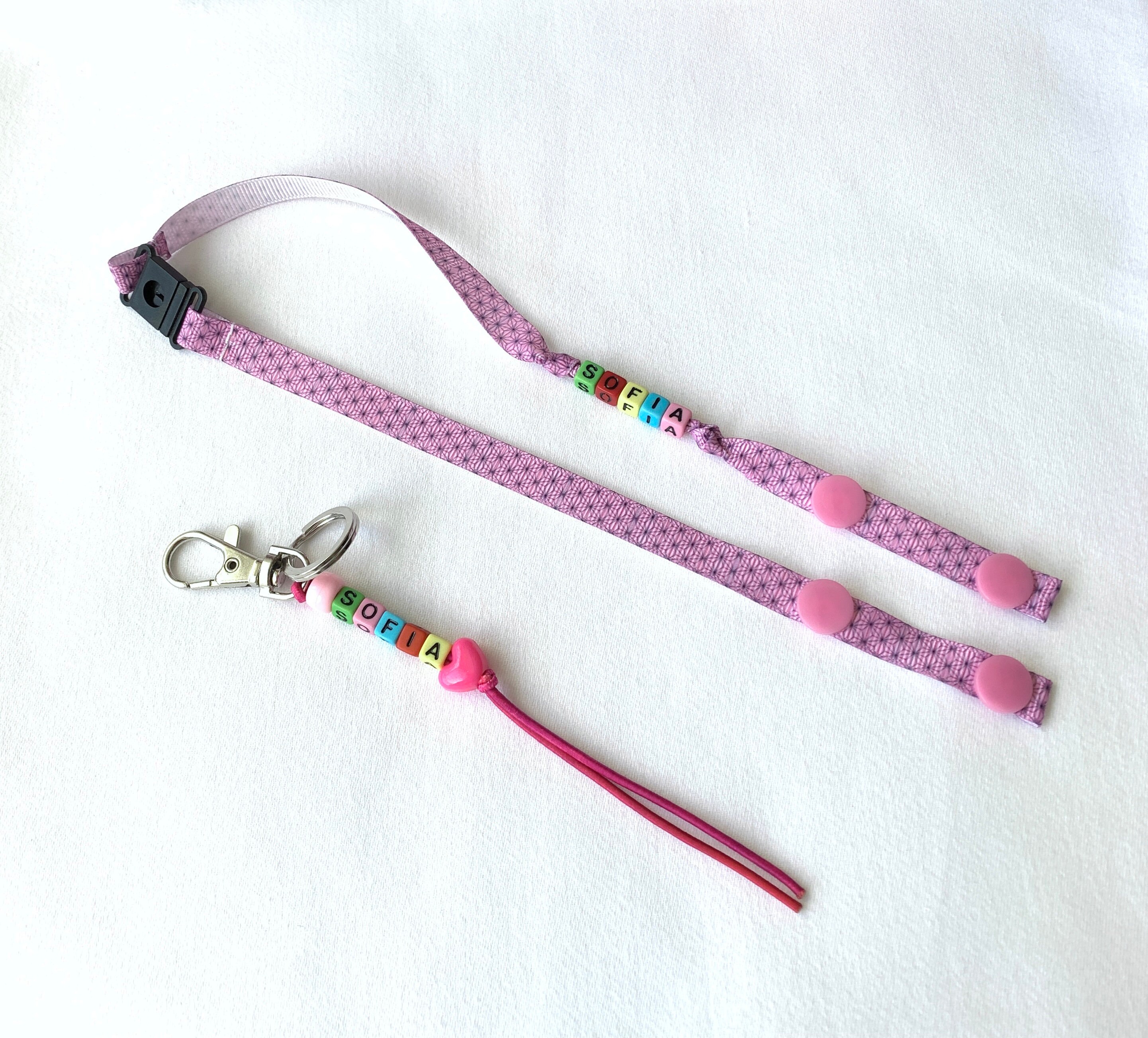 Personalized Kids Mask Lanyard Breakaway Lanyard Mask Strap | Etsy