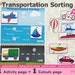 Land Air Water Transportation Sorting Activity Printable | Etsy