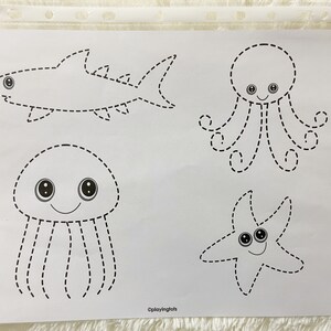 Sea Animals Toddler Busy Book, Quiet Book, Home School Activity Binder ...