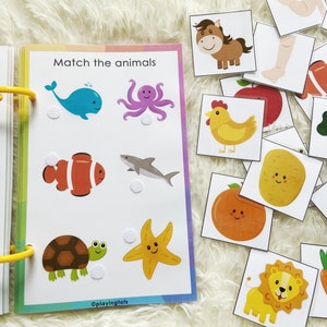 Toddler Mini Busy Book Printable, Travel Size Activity Book, Fun Quiet ...