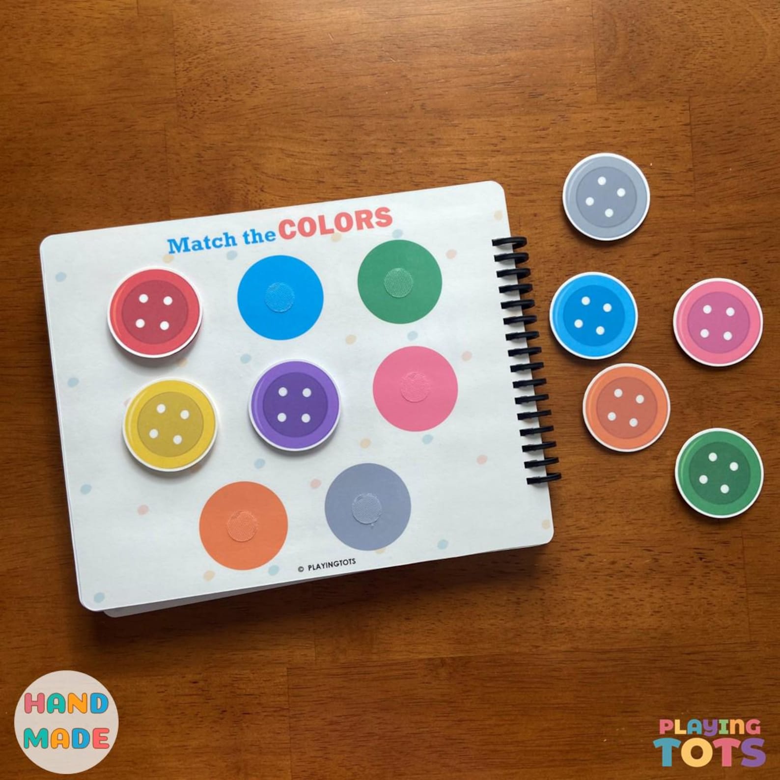 Toddler Busy Book, Fully Assembled, First Learning Binder, Fun Quiet ...