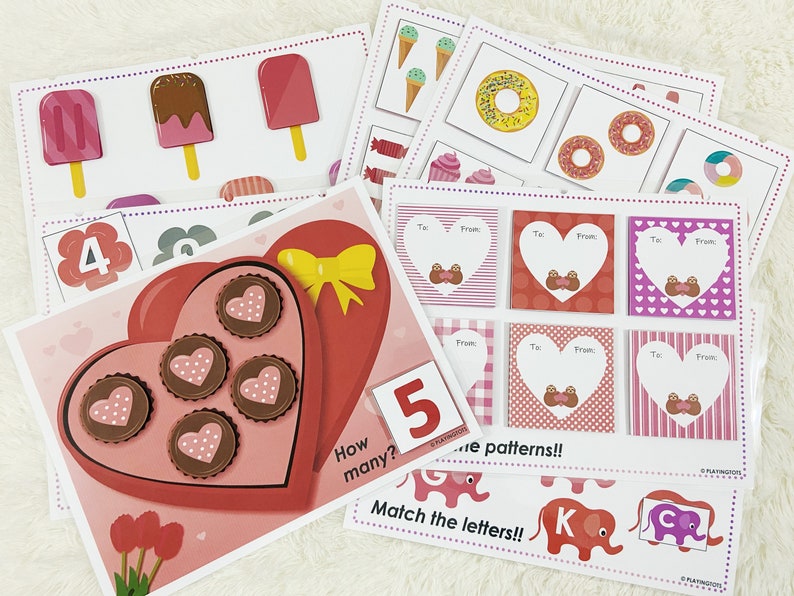 Valentines Day Busy Book Printable Toddler Learning Binder - Etsy