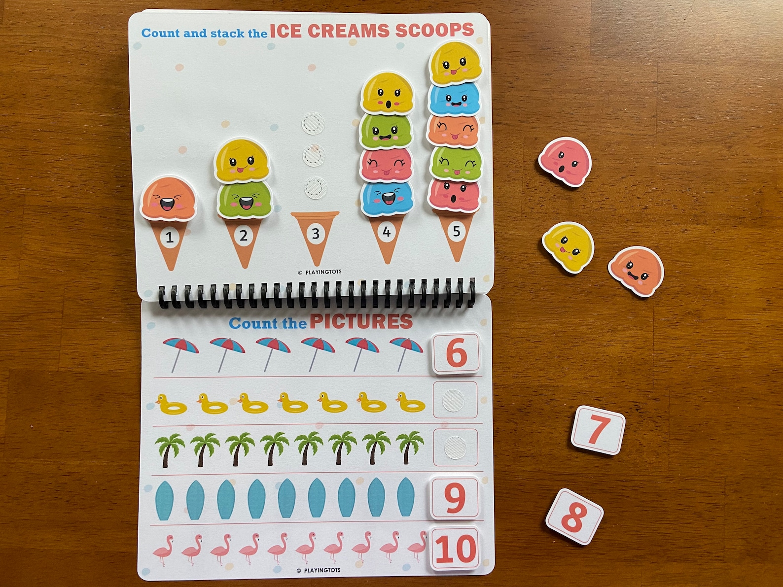 Toddler Busy Book, Fully Assembled, Learning Binder, Fun Summer Themed ...