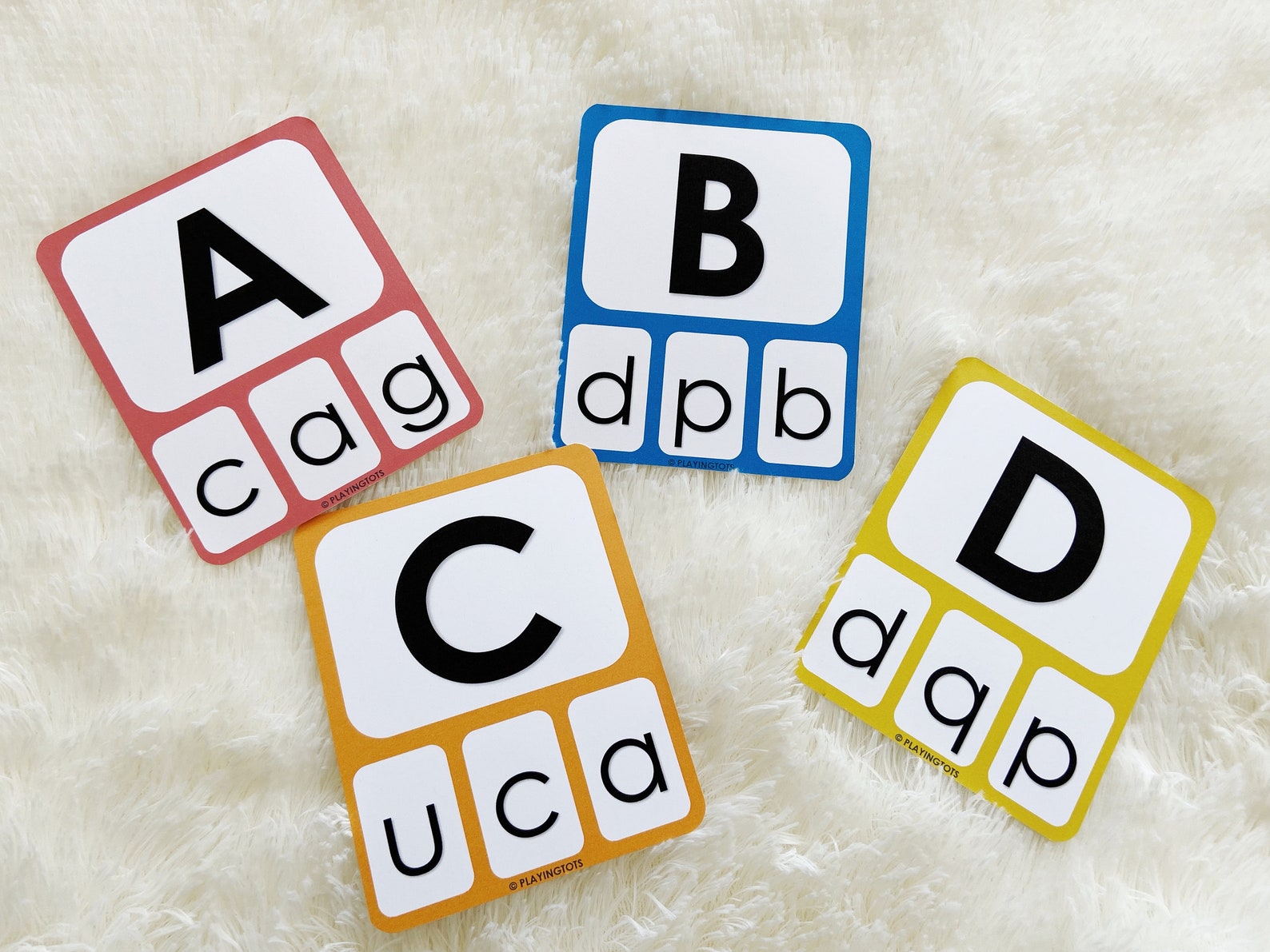 Alphabet Match and Clip Cards Printable, Uppercase and Lowercase ...