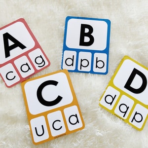 Alphabet Match and Clip Cards Printable, Uppercase and Lowercase ...