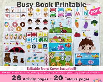 Arctic Animals Toddler Busy Book Printable, Learning Binder ...