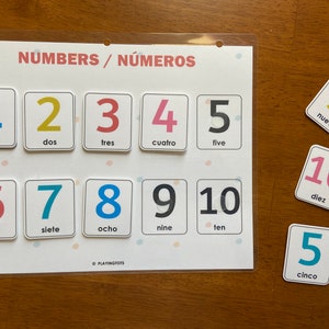 Bilingual Spanish Toddler Busy Book Printable, Learning Binder, Quiet ...