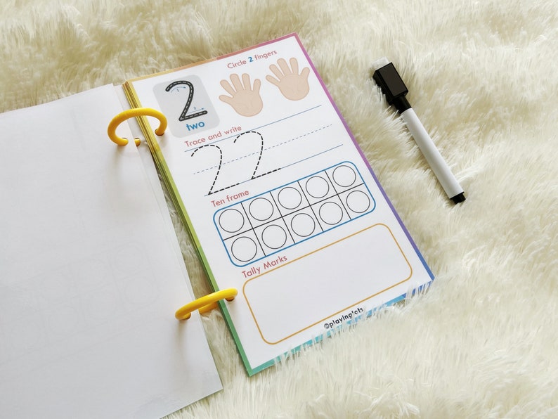 Number Activity Book Printable Toddler Workbook Number | Etsy