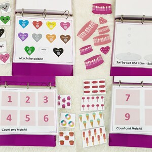 Valentines Day Busy Book Printable, Toddler Learning Binder, Preschool ...