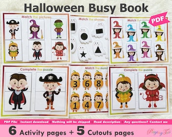 Halloween Quiet Book - Etsy