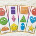 2D Shapes Silhouette or Shadow Matching Activity Printable, Shapes ...