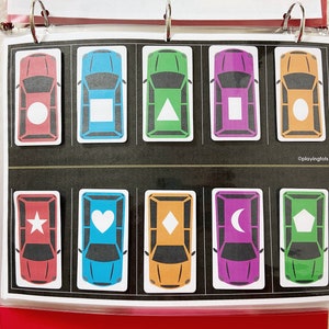 Preschool Busy Book Printable, Car Themed Activities, Vehicle Busy ...