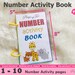 Number Activity Book Printable, Toddler Workbook, Number Tracing ...
