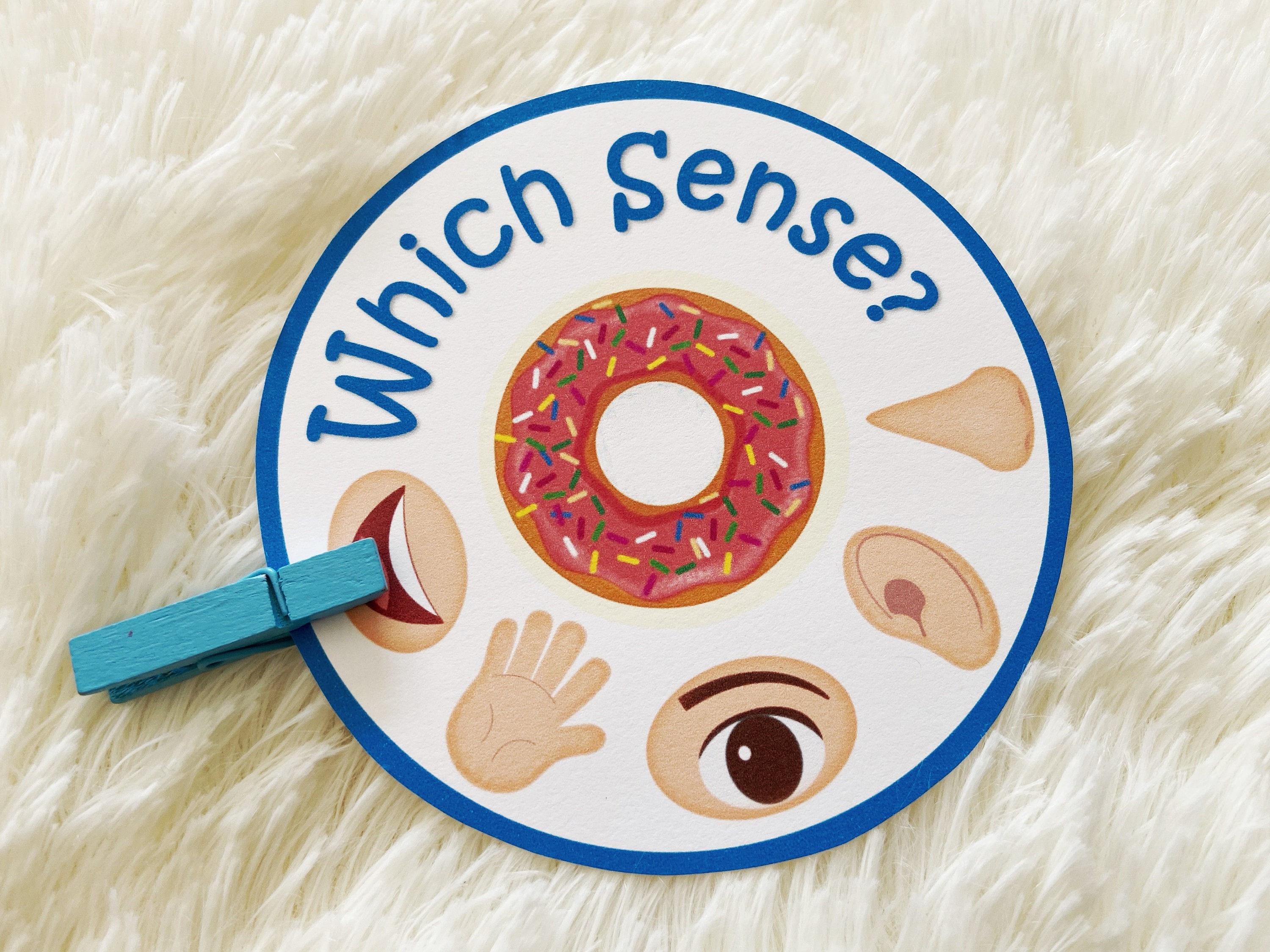 Five Senses Match and Clip Activity Printable, 5 Senses Matching ...