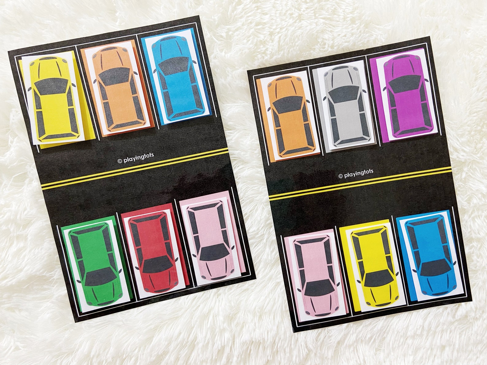 Car Colors Matching Activity Printable Car Parking Activity - Etsy