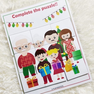 Christmas Toddler Busy Book Printable, Winter Learning Binder, Holiday ...