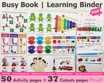 Toddler Busy Book - Etsy
