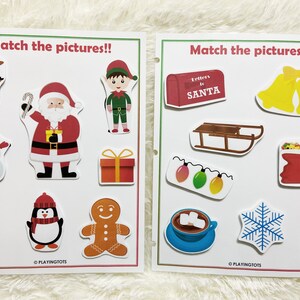 Christmas Toddler Busy Book Printable, Winter Learning Binder, Holiday ...