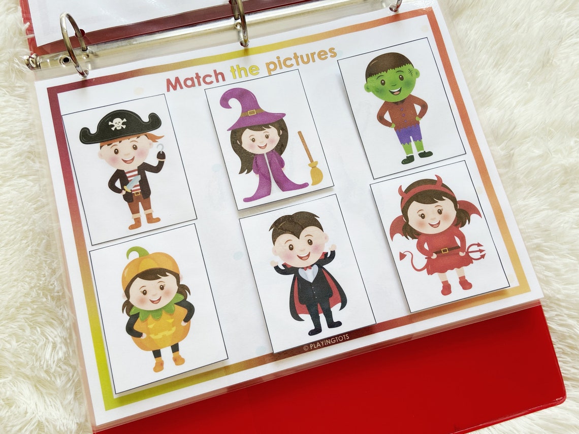 Halloween Busy Book Printable, Halloween Activities for Toddlers, Fall ...