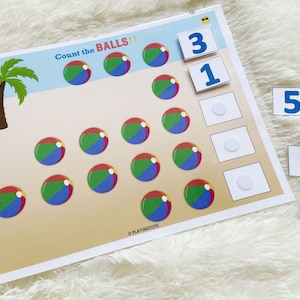 Summer Toddler Busy Book Printable, Learning Binder, Quiet Book, Travel ...